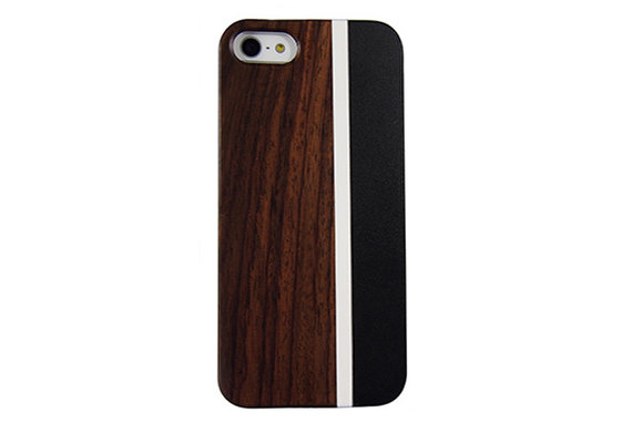 Natural Dark Wood and PC Case iPhone 5 Wooden Back Covers Recycled and Rugged