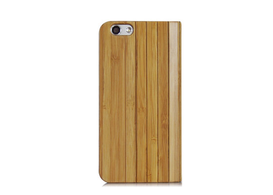 Handmade Slim Bamboo Iphone 6 Phone Cases Folio Cellular Phone Cases With Stand
