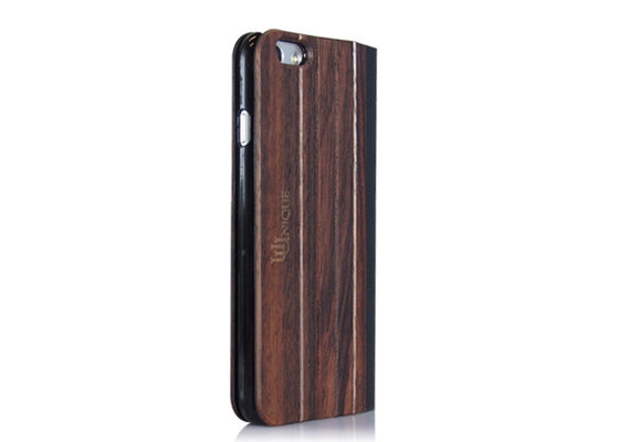 Real Wood Wallet Smart Phone Flip Case for iPhone 6 / Customize Phone Cases