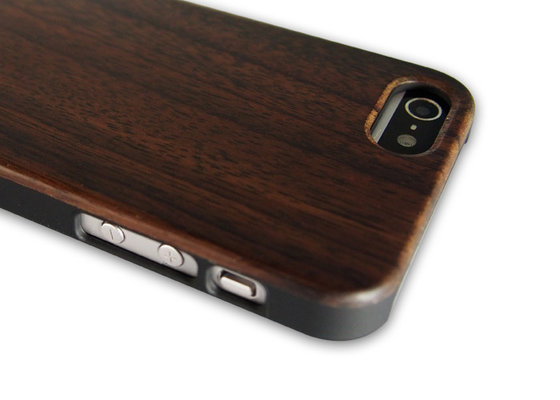 Cherry / Walnut / Bois De Rose Wooden Cell Phone Case For Iphone 5 / 5S Protective Shell
