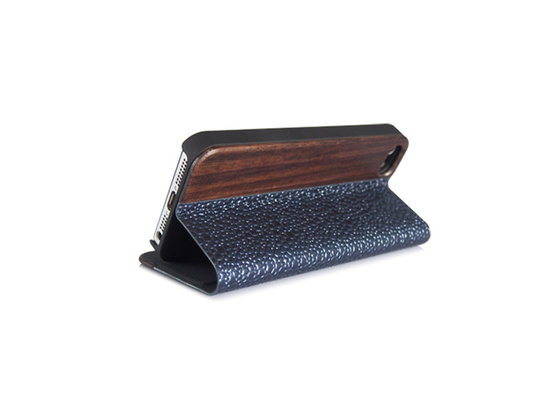 Custom Leather Mobile Phone Protective Cover Iphone5 / 5s Folio Case for Tablet Phones