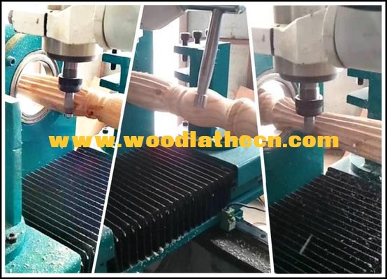 Wood turning carving milling combine CNC Lathe