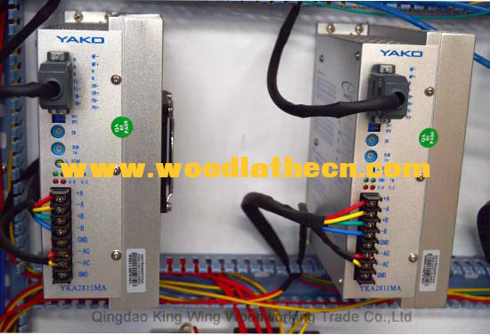 high speed cnc wood lathe machines with double turning spindles