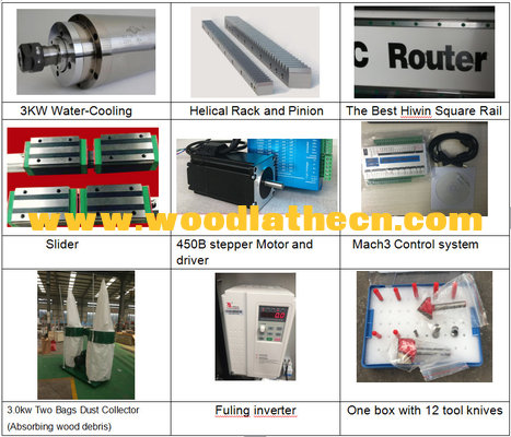 3 axis cnc wood engraving KC1325 CNC wood engraving machine wood for door furniture working