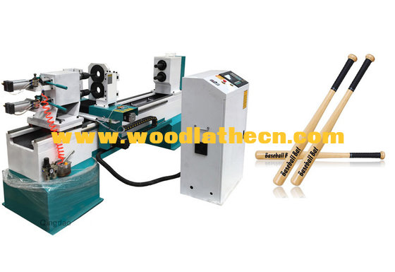 high speed cnc wood lathe machines with double turning spindles