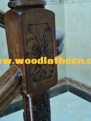 Stair case CNC wood lathe machine