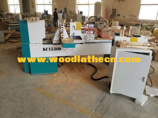 KC1530-D fastest speed woodworking cnc wood turning lathe