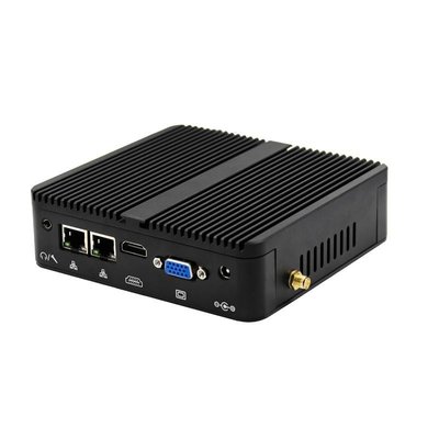 MC-18 Mini Desktop Computer Kiosk PC Celeron J1900 J4125 NUC Fanless Design