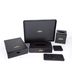 China Free sample Customized wholesale square black acrylic napkin holder for hotel supplies supplier