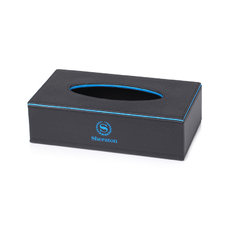China wholesale luxury high quality PU leather custom tissue box for 5-star Sheraton hotel supplier