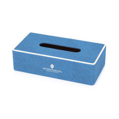China Custom durable PU Leather tissue box - pink napkin box for 5-star hotel supplier