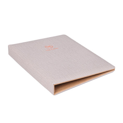 wooden 320*240*45mm pu leather information folder for 5-star hotel guest supplies supplier