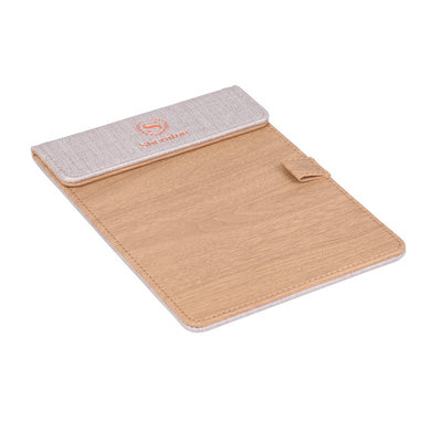 wooden 320*240*45mm pu leather information folder for 5-star hotel guest supplies supplier