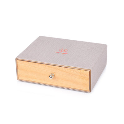 wooden 320*240*45mm pu leather information folder for 5-star hotel guest supplies supplier