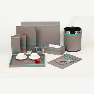 Wholesale china manufacturer cheap price leather sets luxury hotel supplies supplier
