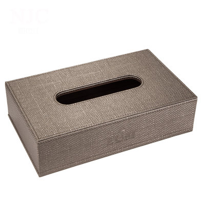 China custom leather storage box Hign-quality handmade TV leather remote holder hotel supply supplier
