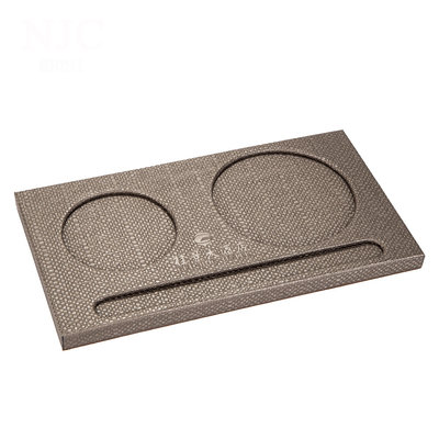 China custom leather storage box Hign-quality handmade TV leather remote holder hotel supply supplier