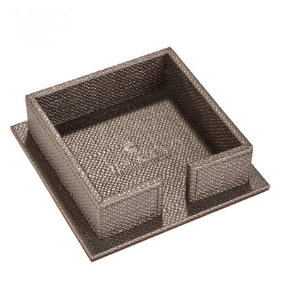 China custom leather storage box Hign-quality handmade TV leather remote holder hotel supply supplier