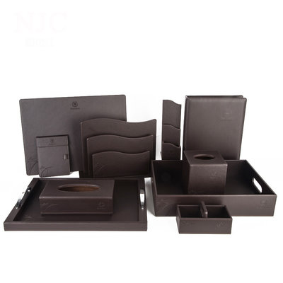 Free sample China manufacturer luxury hotel list leather amenities list supplies supplier
