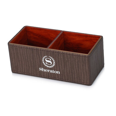Free sample 5-star hotel faux leather tv remote holder supplier