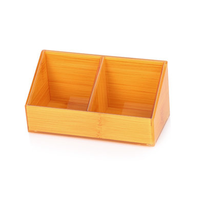 Free sample customized bamboo finished acrylic soap dish for 5-star hotel supplier