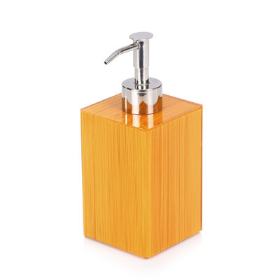 Free sample customized bamboo finished acrylic soap dish for 5-star hotel supplier