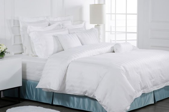 King Size Comfort 100% Cotton hotel sheets for sale supplier