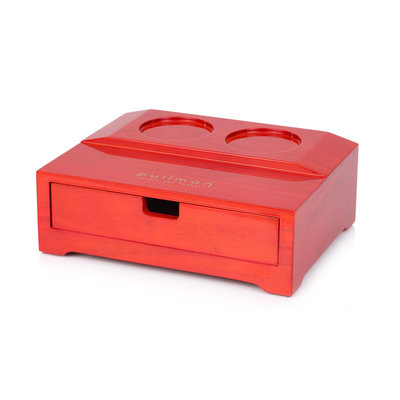 Free sample hotel red acacia wooden serving tray for room supplier