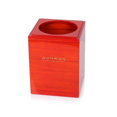 Free sample hotel red acacia wooden serving tray for room supplier