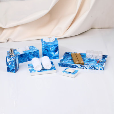 Hotel bathrom items resin stick seashell supplier