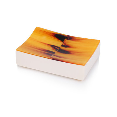 Holiday villa 360*240*23mm colorful resin round serving tray supplier