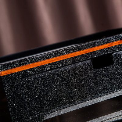 Custom endurable black with orange color acrylic square tissue box hotel supply supplier