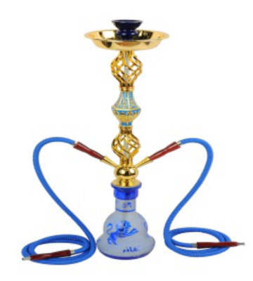 Cloisonne Hookah Water Vase Pipes Shisha Smoking Bar Glass Smoking