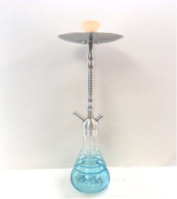 Blue Bottle Glass Vase Woyu Single Pipe Ceramic Shisha Bowl Aluminum Hookah