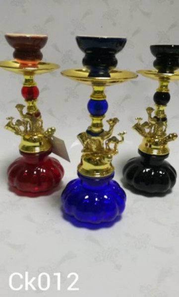 Woyu Mini Iron Hookah Delicate Arab Shisha with Colorful Glass Bottle Best New Year Gift