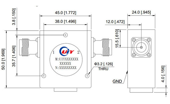 UIY star product RF  SMA Isolator coaxial isolator with low frequency and high power