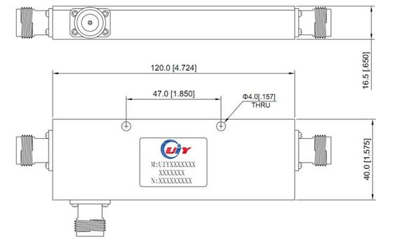 High RF performance, ultra-competitive price 698 to 2700MHz – Directional Coupler can be customized