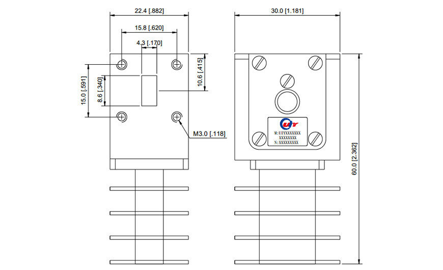 WR34(BJ260 Waveguide Isolator K band Isolator Guaranteed for one year standard made in China