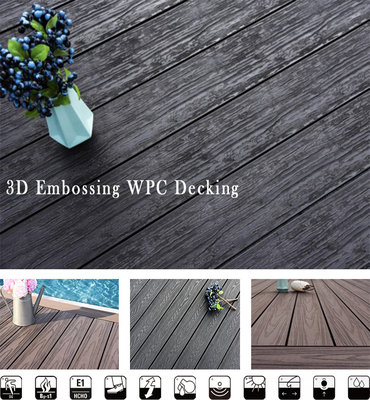 capped design co extrusion wood plastic composite co-extrusion wpc decking