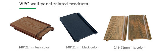 Outdoor Decorative WPC Wall Panel Exterior Wood Cladding Waterproof Outdoor Decoration Wood Plastic Composite