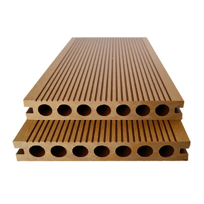 100% eco-friendly hollow co-extruded decking wood plastic composite outdoor flooring