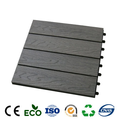 china supplier ce iso certificated circle hollow 3d embossing flooring-plastic composite waterproof type