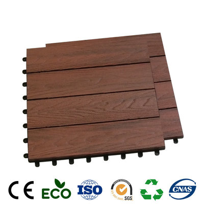 china supplier ce iso certificated circle hollow 3d embossing flooring-plastic composite waterproof type