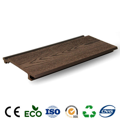 china supplier high quality hollow design capped decking 3d embossing composite decking wall boards