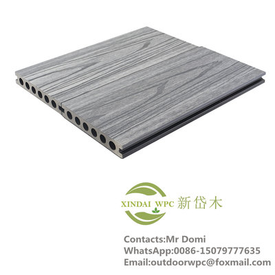 3d embossed durable 30 years waterproof wpc wood composite outdoor solid decking