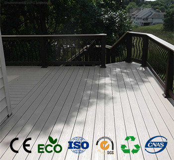 100% recycled decking material wpc decking outdoor wpc co-extrusion solid decking board