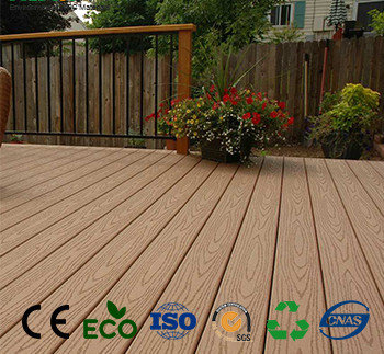 High Slip Resistant WPC Solid Decking with UV Resistance