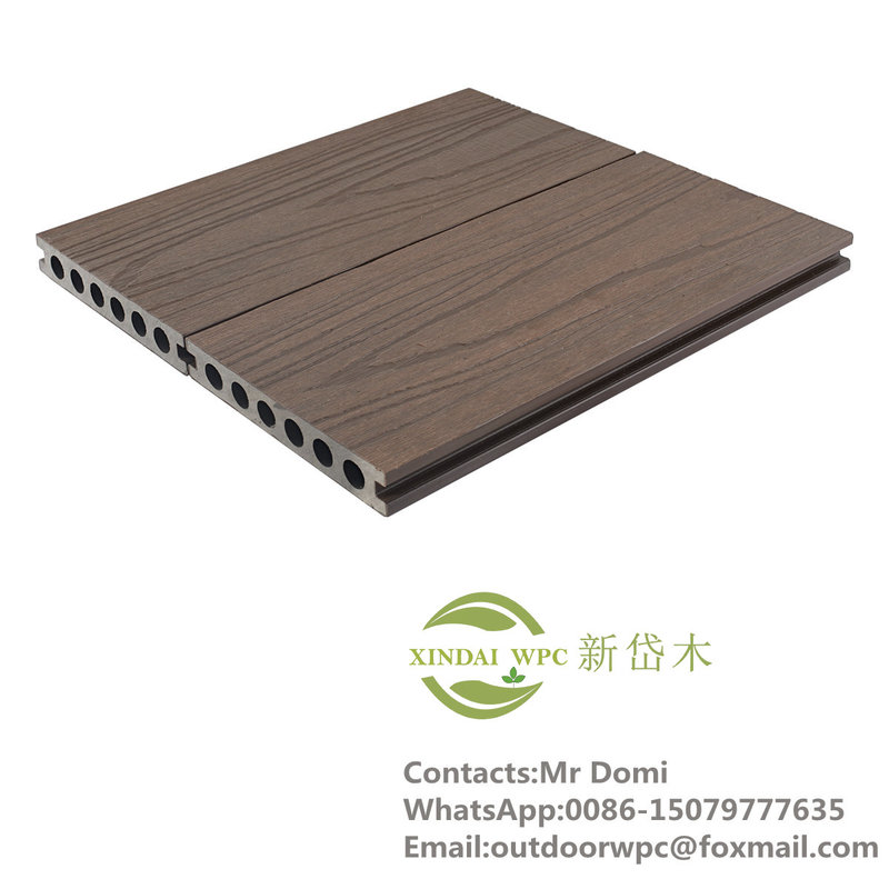 Easy Installation WPC Outdoor Decking Deep Embossing wpc decking floor