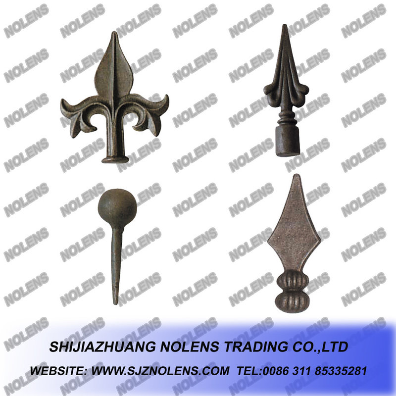 Casting Steel Gate/Fence's Ornamental Spears and Spearpoints,Cast Steel Spears,Wrought Iron Railheads