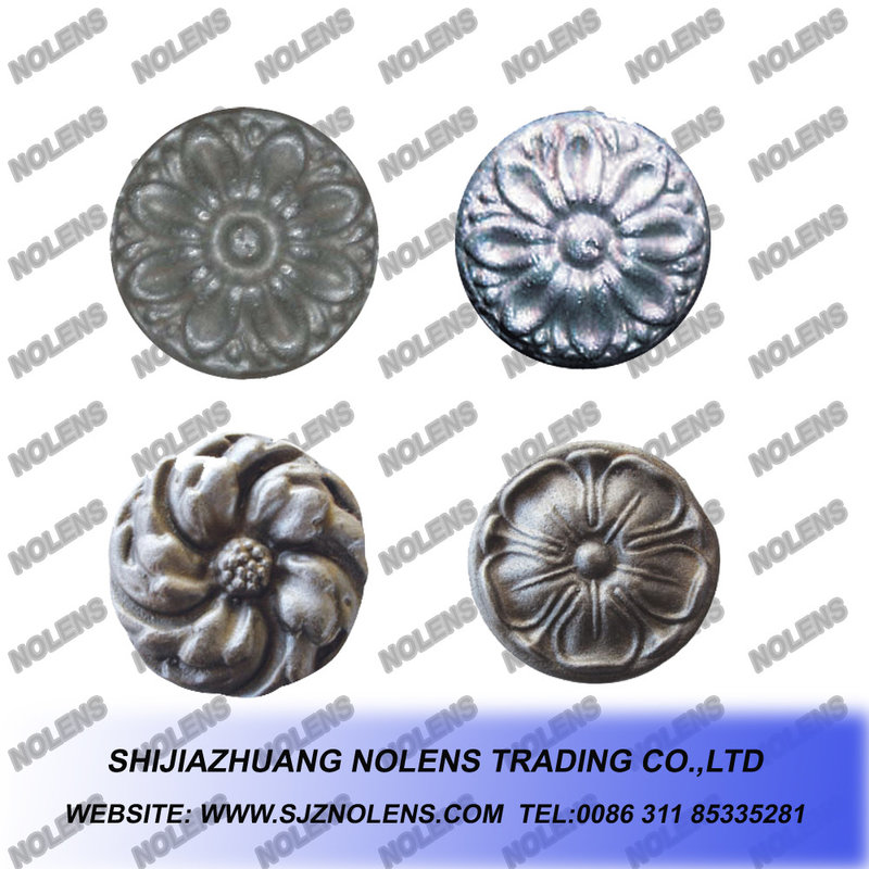 Cast Steel Rosettes,Cast Steel Panels for Gate and Railings,Wrought Iron Ornaments